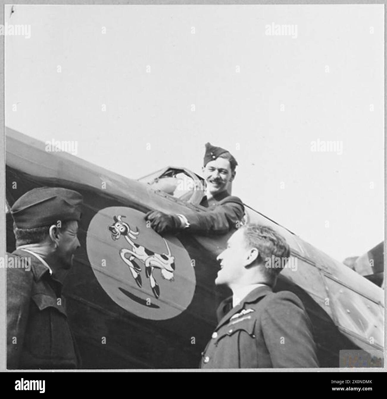 THE OZARD OF WHIZ! - Wing Commander [right] who commands the squadron ...