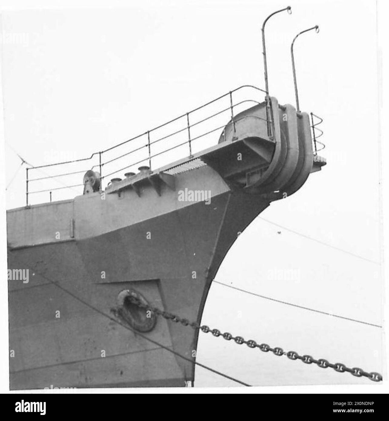 CABLE LAYING SHIP - Bow sheaves from outboard Photographic negative ...