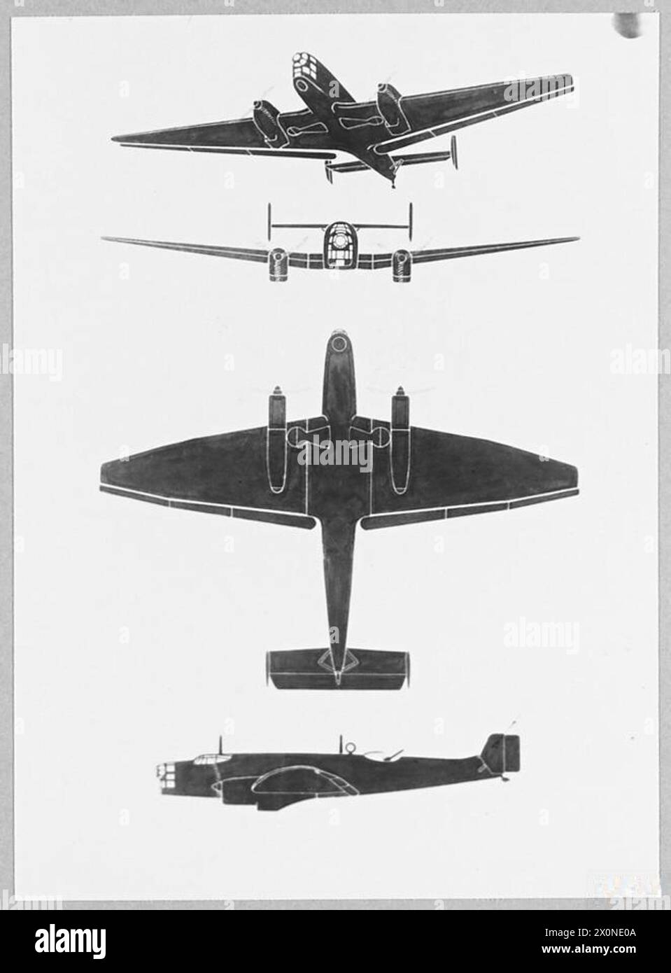 AIRCRAFT RECOGNITION - Junkers JU.86 [ 'Jumo' engines] Dimensions ...