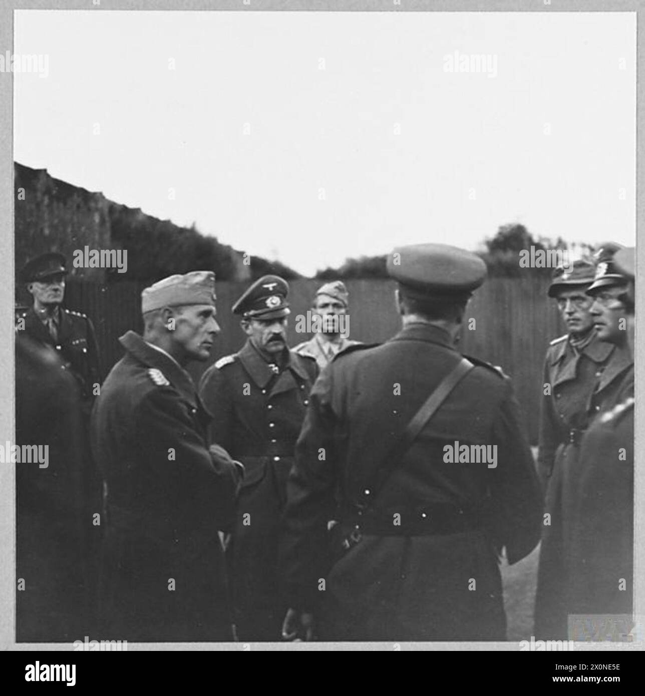 GERMAN GENERAL PRISONERS OF WAR ARRIVE AT BRITISH PORT - For story see ...