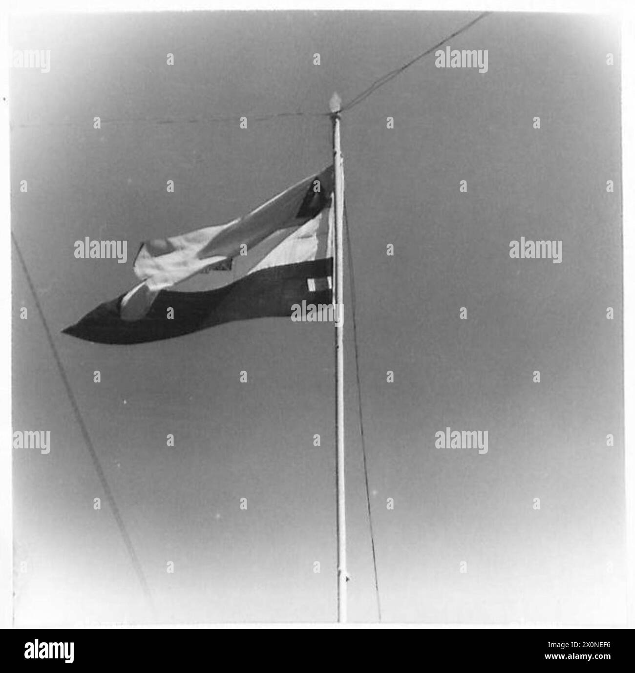 The Battle Flag of the South African Armoured Division, signed by ...