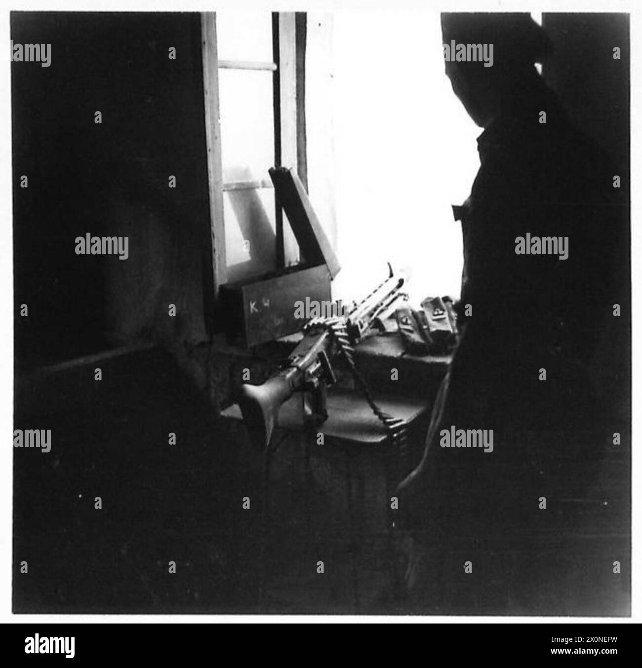 EIGHTH ARMY : VARIOUS - The German gunner of this Spandau machine gun ...