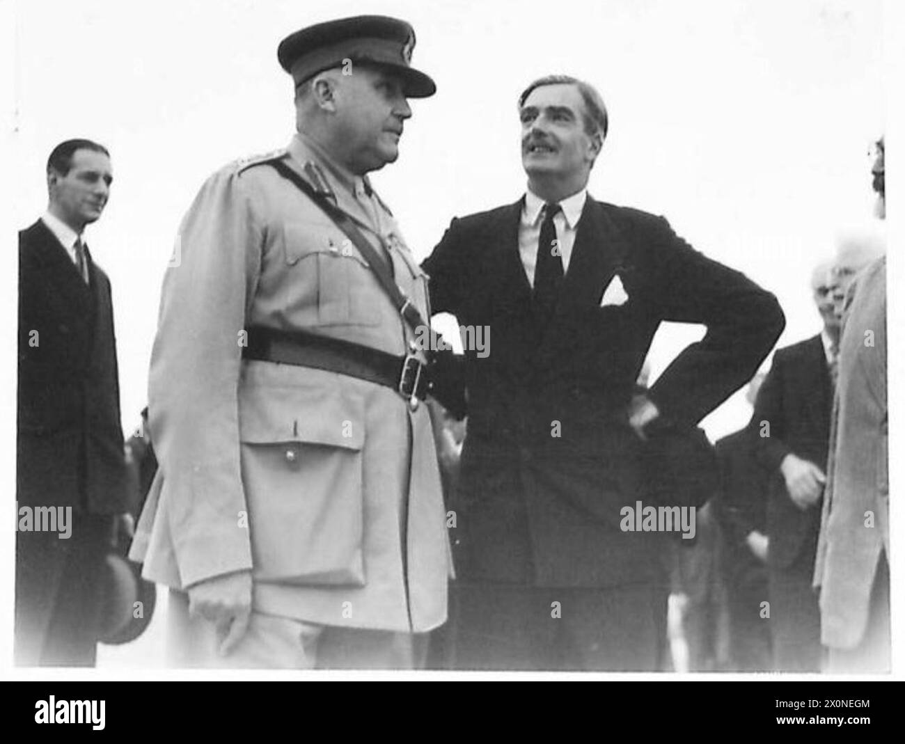 MR. ANTHONY EDEN IN ATHENS - General Wilson chatting with Mr. Eden at ...
