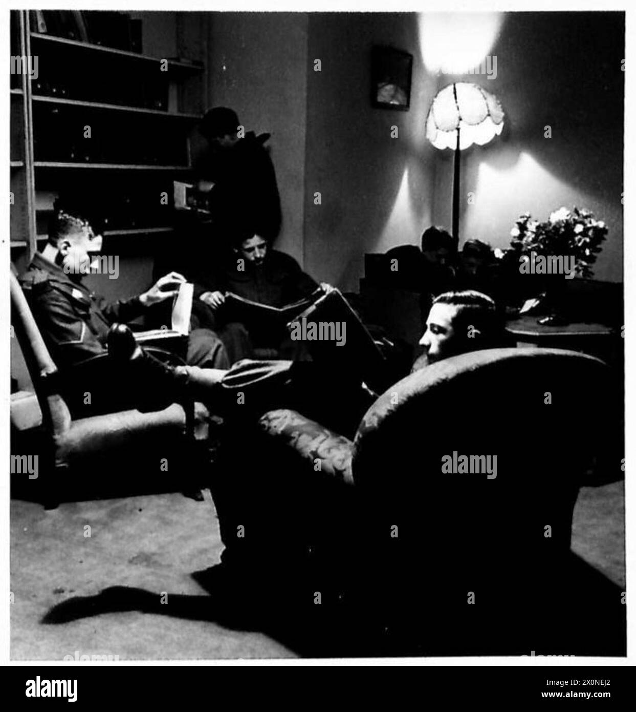 Army cadets occupy the club's quiet room for rest and study ...