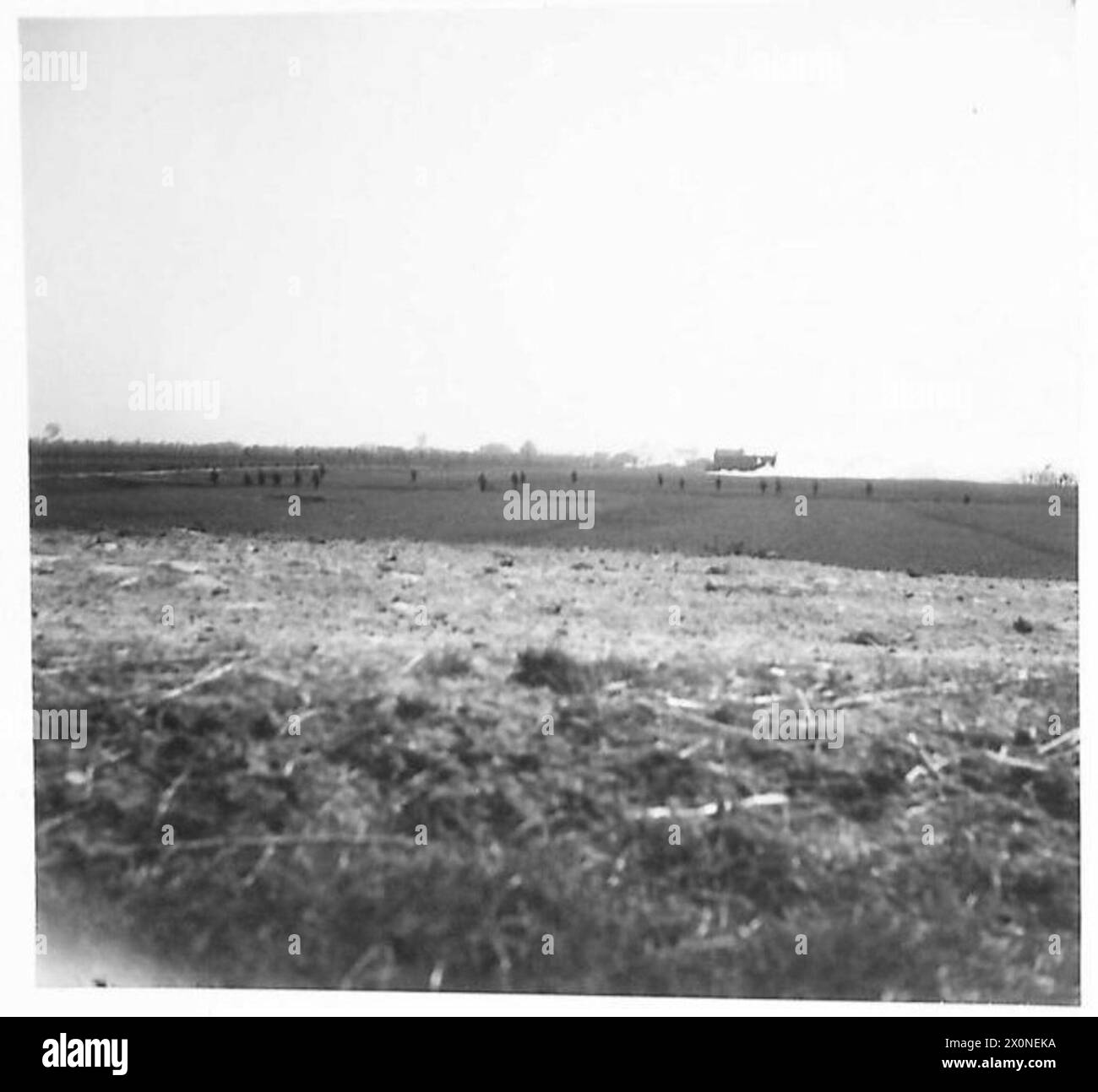 Open fire in field Black and White Stock Photos & Images - Alamy
