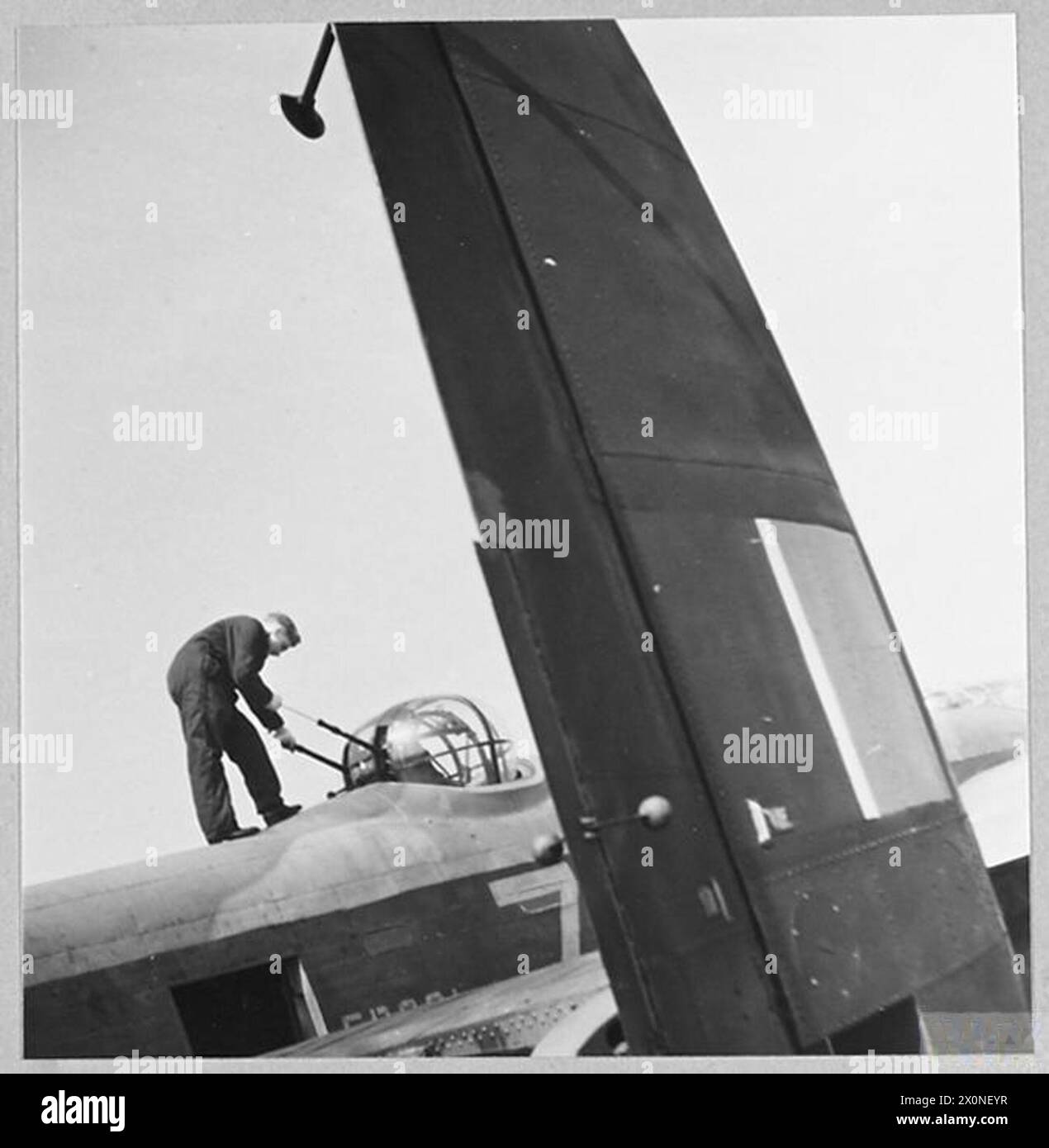 A LANCASTER COMES HOME - AND PREPARES TO STRIKE AGAIN - For story see ...