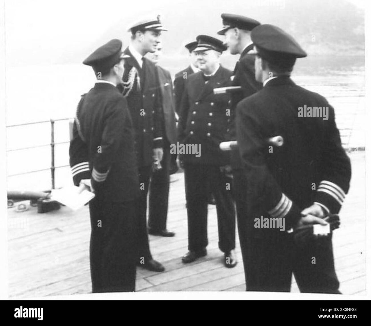 The Prime Minister and Captain Leach meet Ensign Franklin D. Roosevelt ...