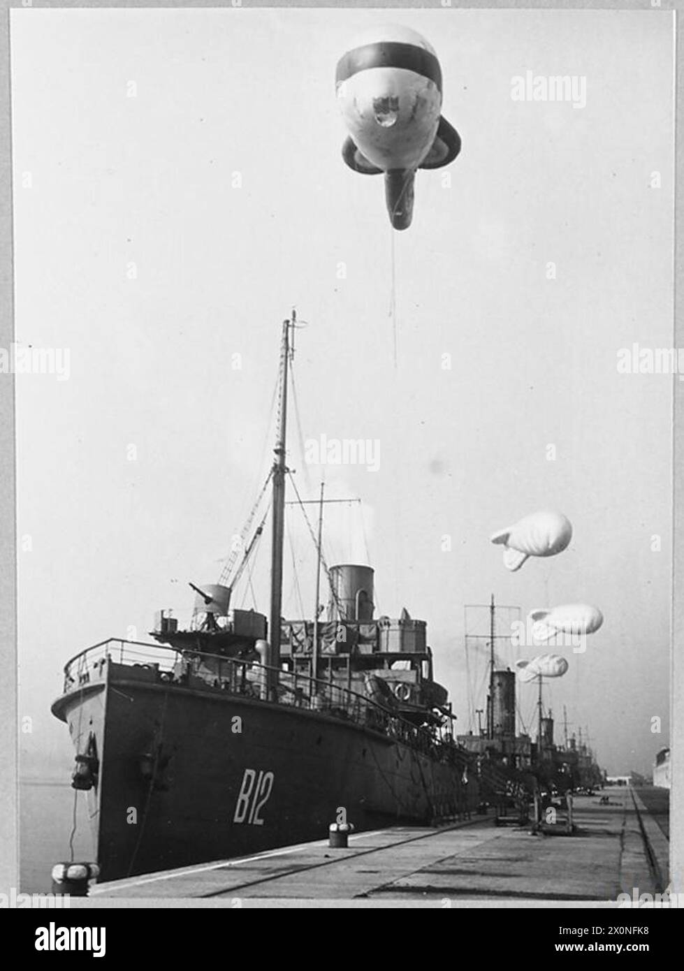 BALLOON PROTECTION FOR CHANNEL CONVOYS - For story see CH.4940 Balloon ...