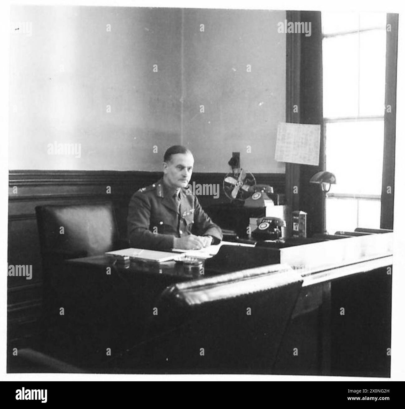 Lieutenant General Sir Henry R. Pownall, KBE, CB, DSO, MC, serves as ...