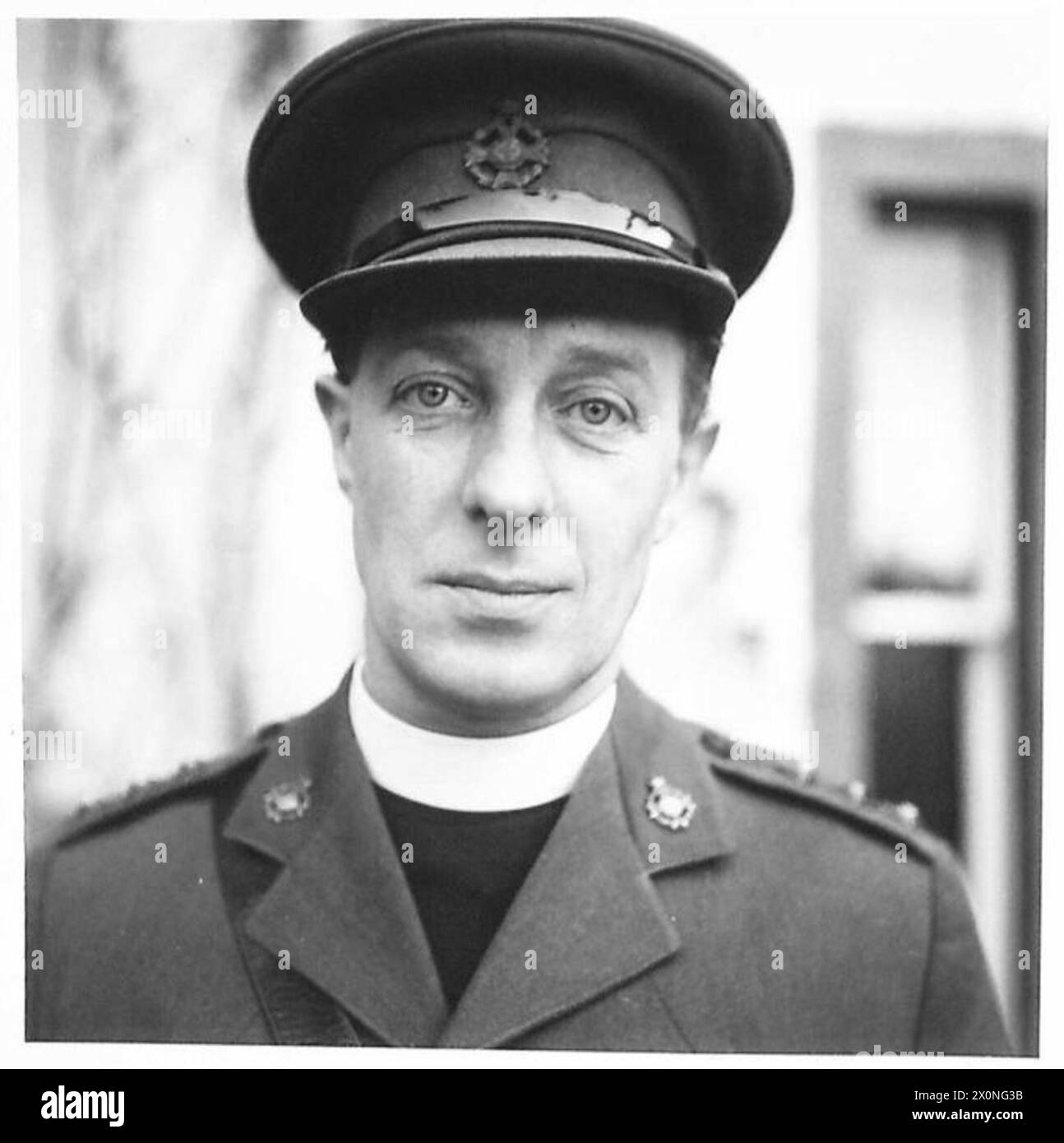 Photographic negative showing L. Derrick Large, Church of England army ...