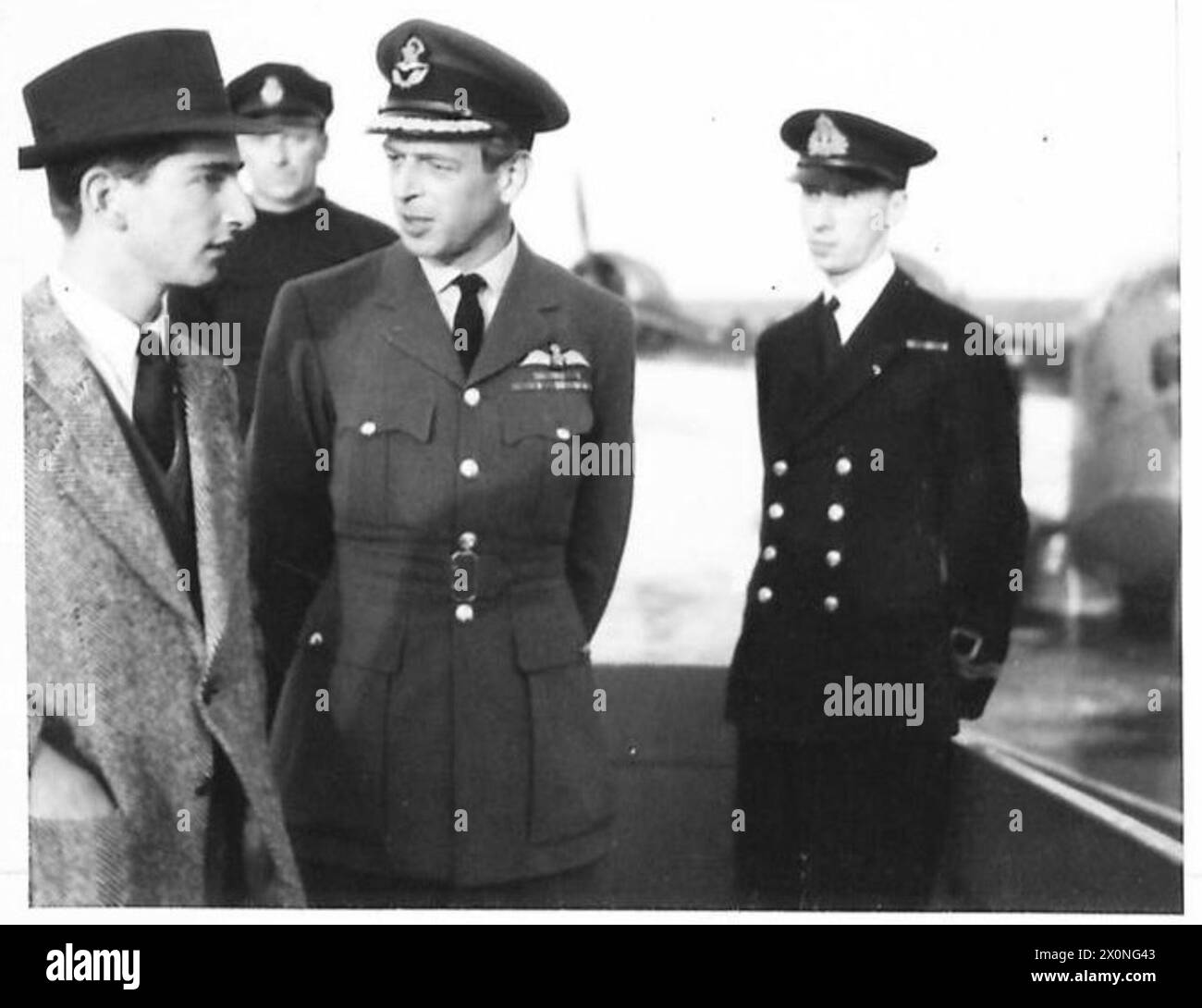 King Peter of Yugoslavia arrives in England accompanied by the Duke of ...