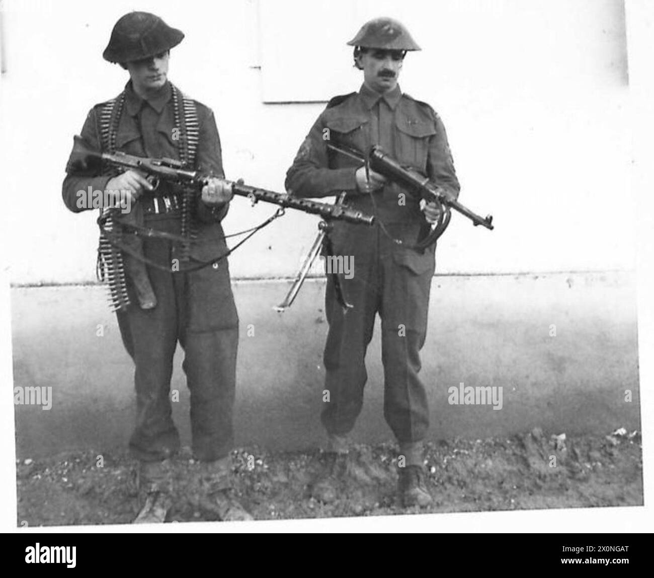 Regimental Sergeant Major Timbrell and Sergeant C. Stewart of the 2nd ...