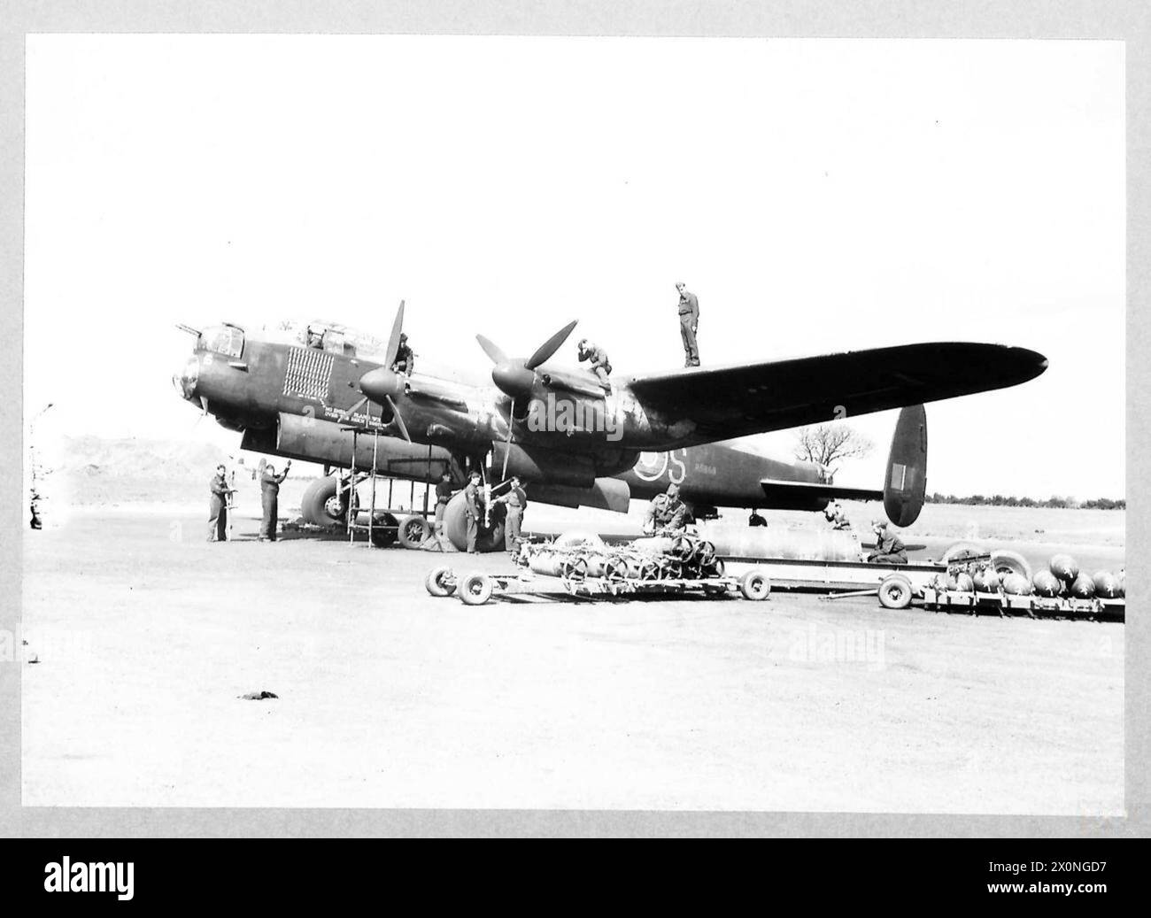 LANCASTER aircraft "S for SUGAR" - of No.467 Squadron, R.A.A.F ...