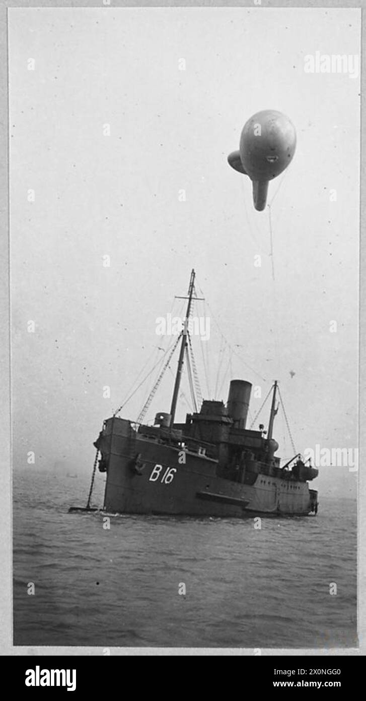 BALLOON PROTECTION FOR CHANNEL CONVOYS - For story see CH.4940 Balloon ...
