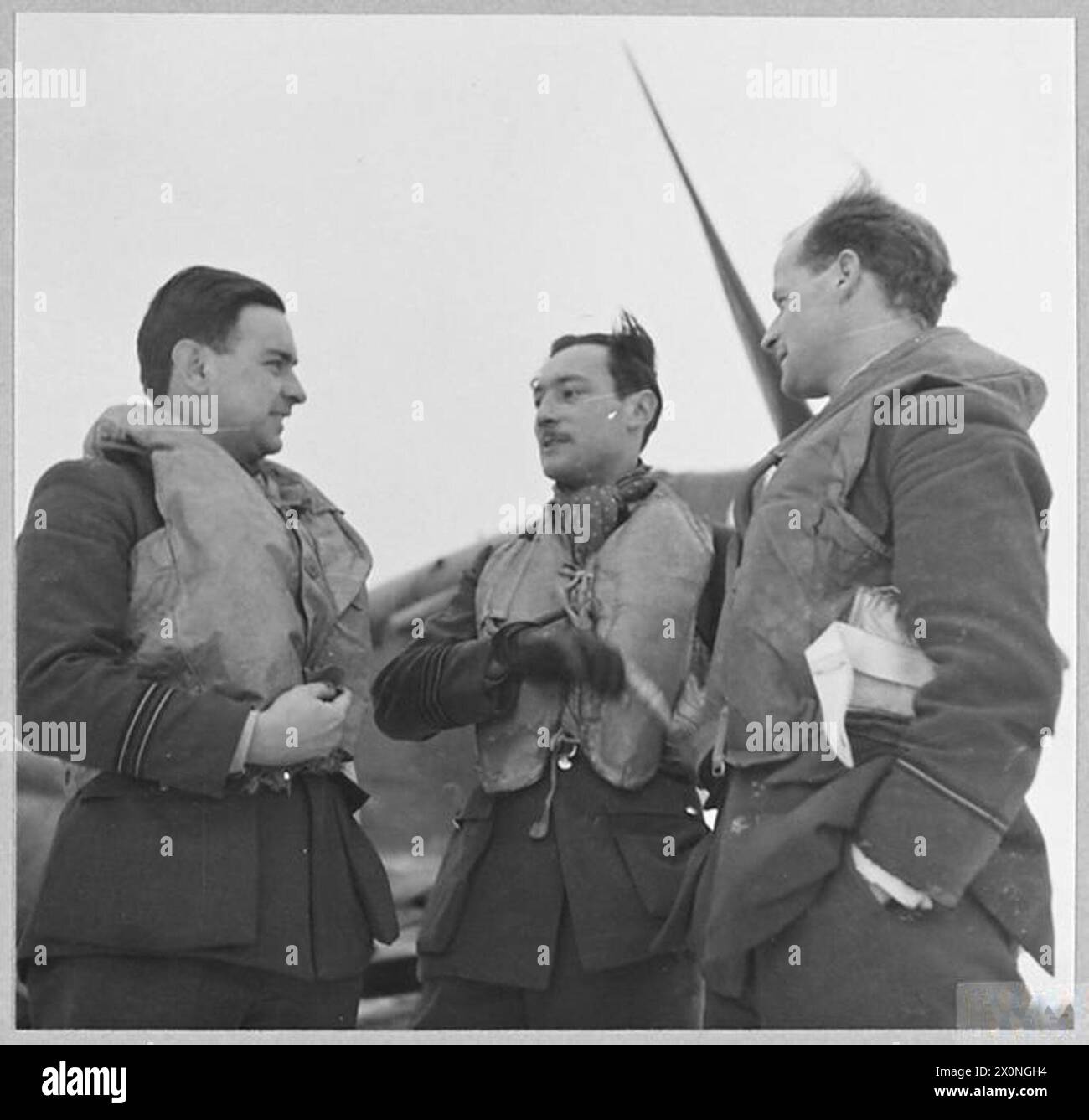 "BURMA" SQUADRON IN ACTION - From left to right - Flight Lieutenant H.P ...