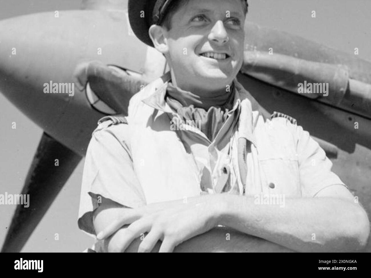 Squadron Leader Paul C. Webb of Lamlash, Scotland, commands a Spitfire ...