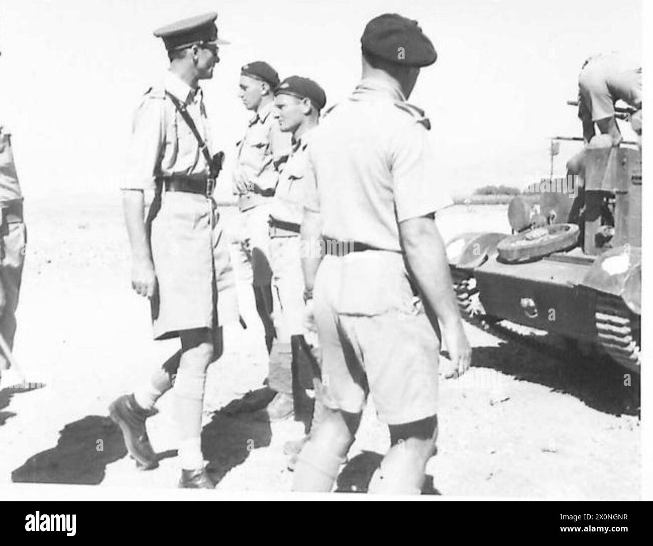 INSPECTION OF ARMOURED VEHICLES - Major General Evetts during the ...