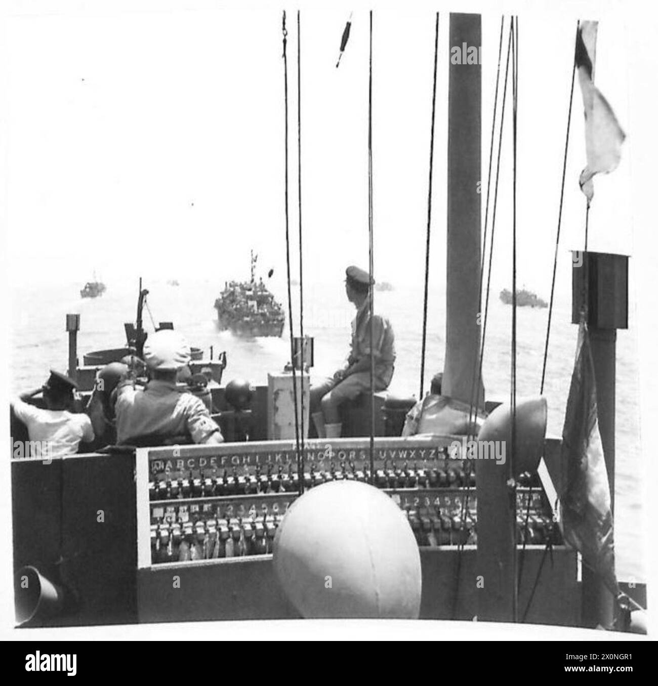 INVASION ARMADA SETS SAIL - Landing craft leaving on their way to crack ...