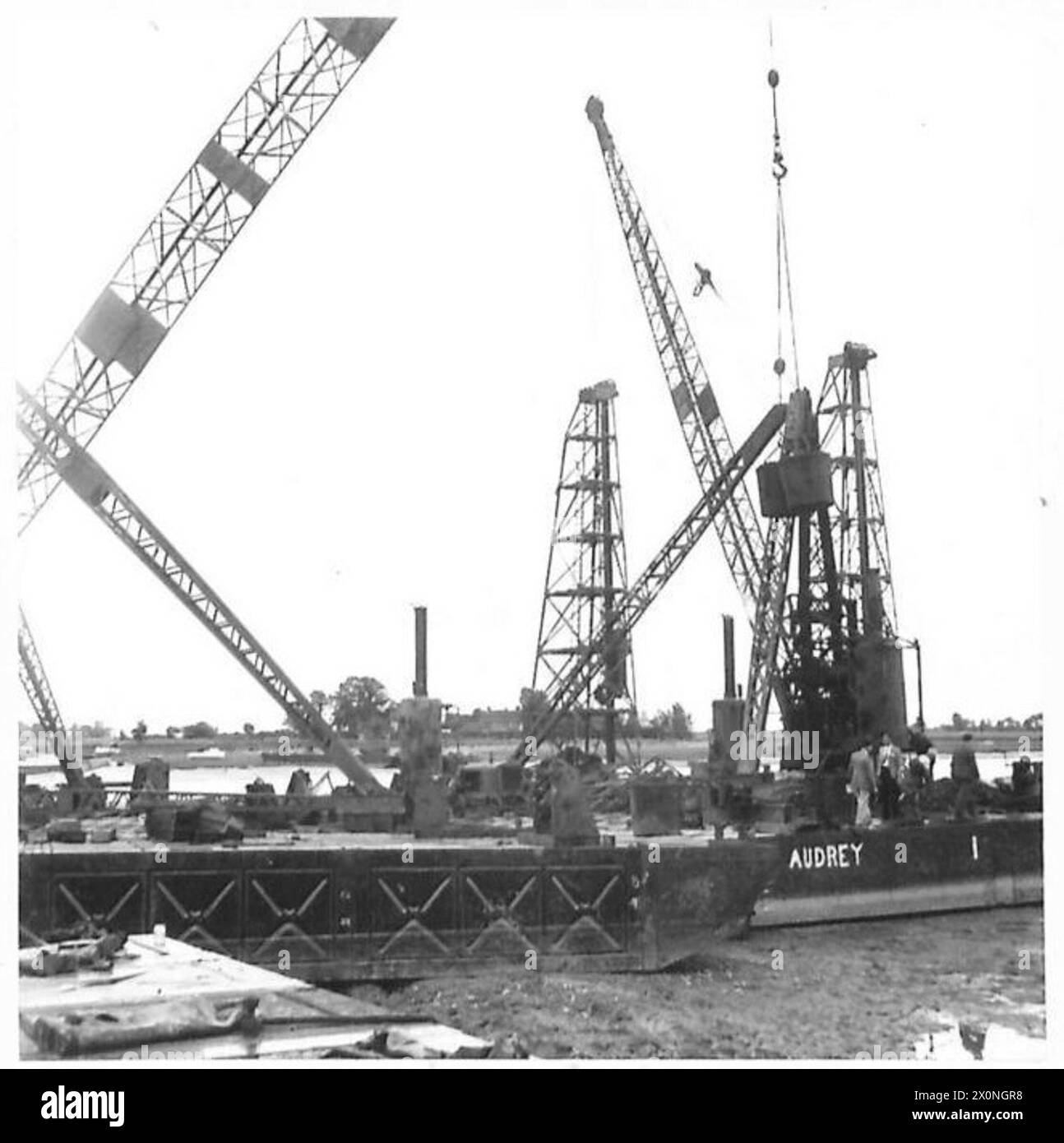 SPECIAL ASSIGNMENT FOR TN. 5 (e) - Series of photographs showing floating docks in various ...