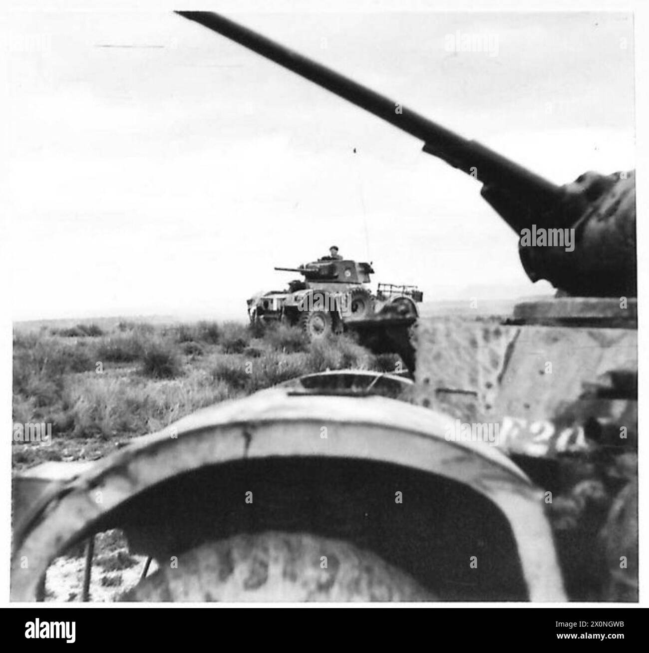 RECCE. UNIT EXERCISE - Heavy scout cars with 2-pounder guns also took ...