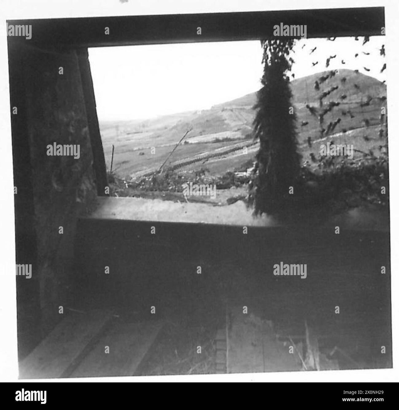 Concrete gun emplacements and an anti-tank ditch are visible at enemy ...