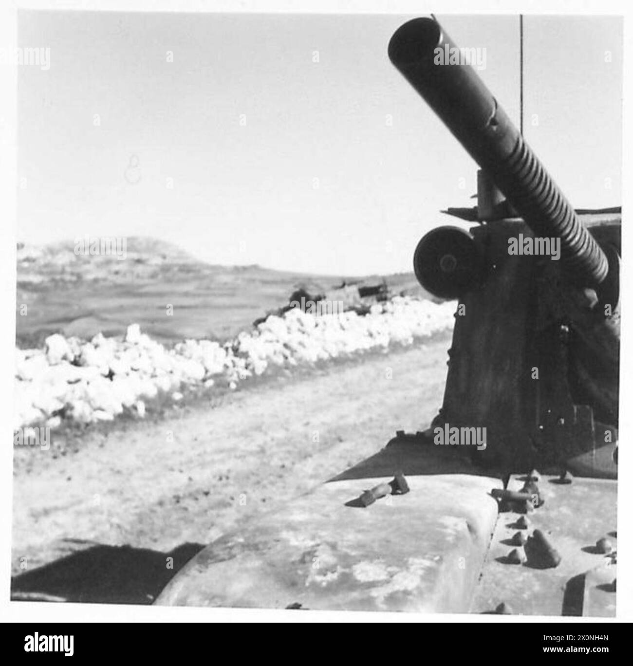 An Italian Semovente 75/18 self-propelled gun is destroyed by British ...