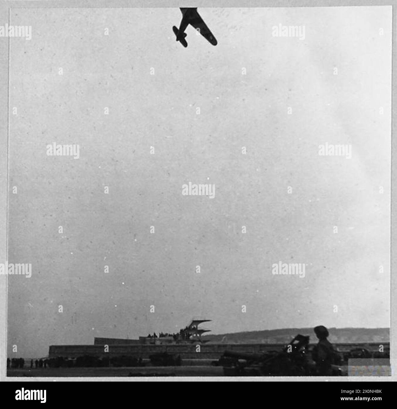 The Army stages a demonstration of low-flying aircraft ground-strafing ...