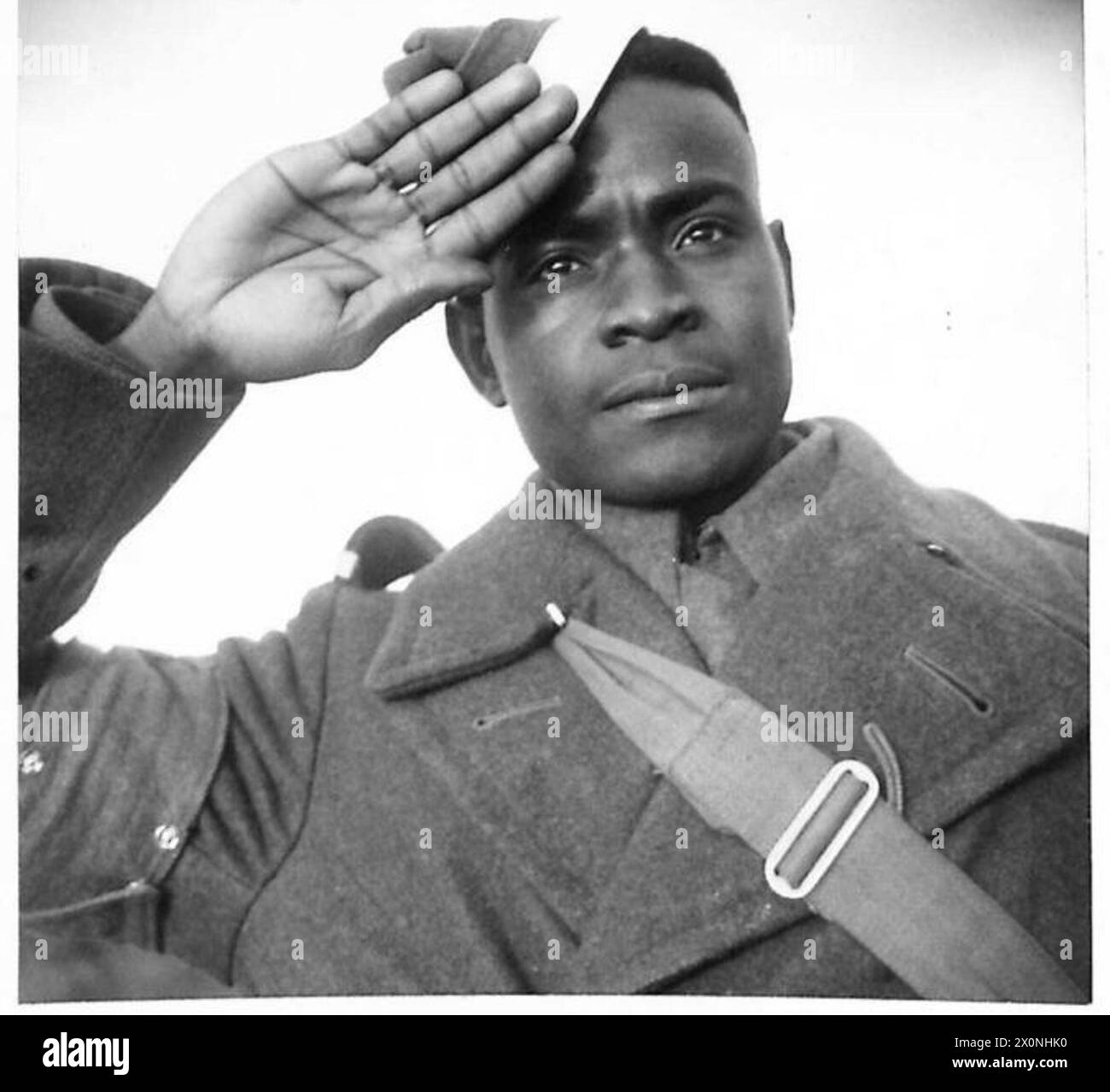OFFICER CADET FROM THE GOLD COAST - Close up Sgt. Seth Anthony saluting ...