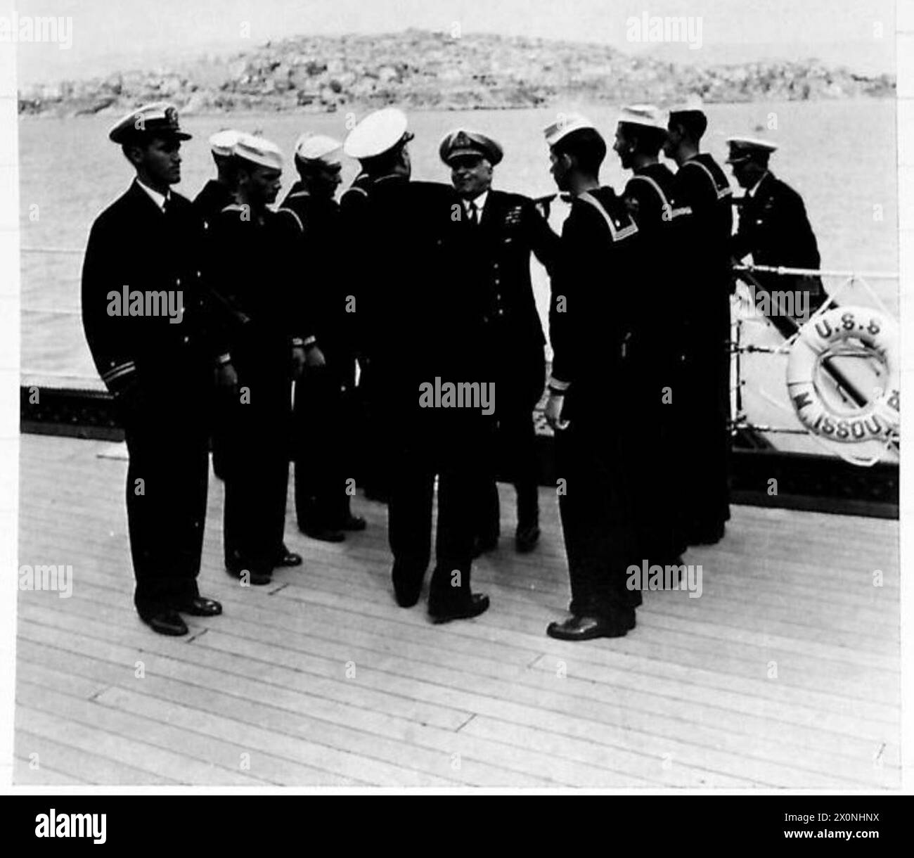U.S.S. "MISSOURI" TOURS THE MEDITERRANEAN - Rear Admiral Turner (Naval ...
