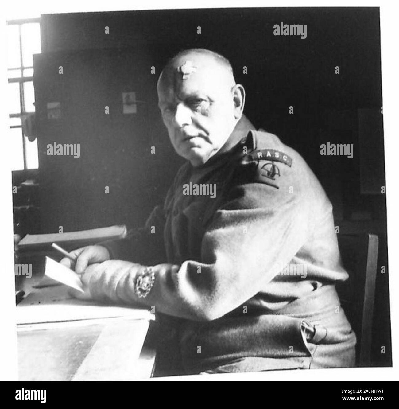 Photograph of SQMS Higgins of the 9th Anti-Aircraft Group at H.Q.R.S ...