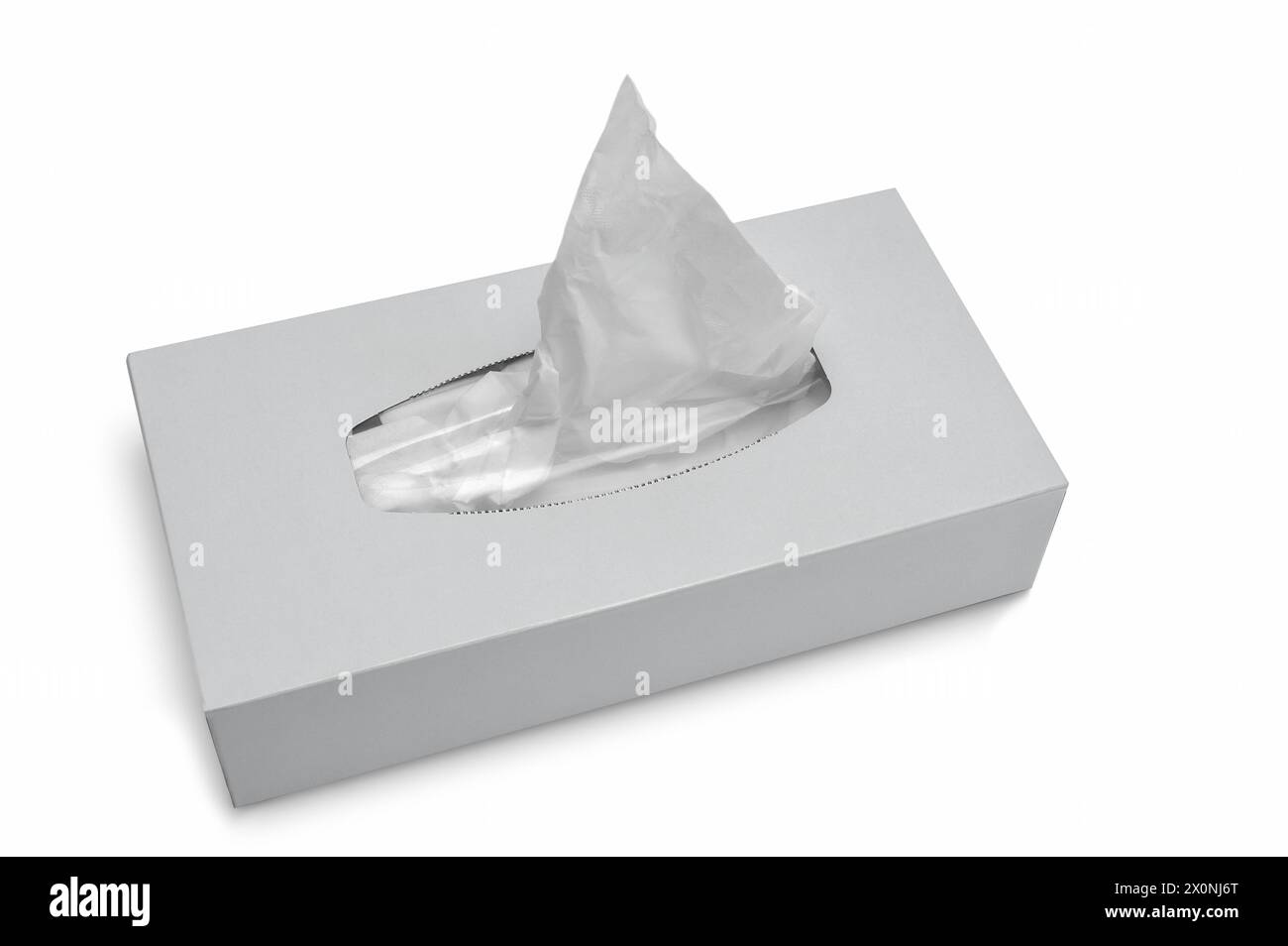 Disposable wipes in a cardboard box on a white background Stock Photo ...