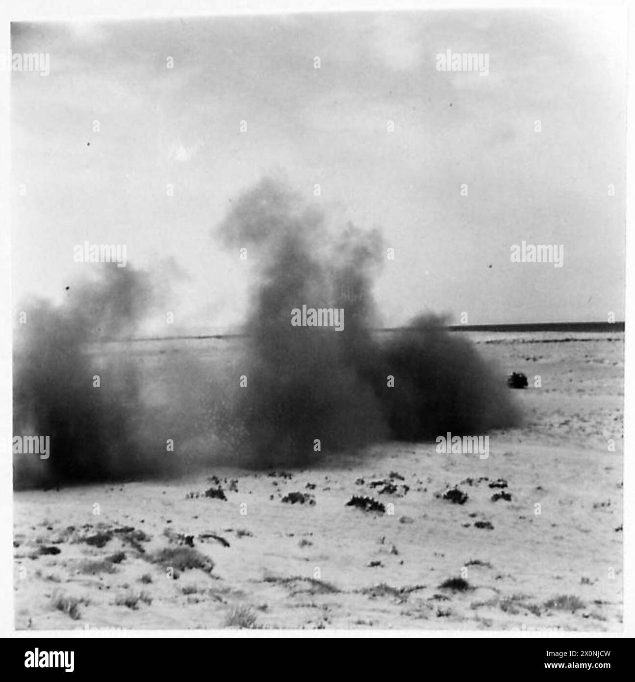 THE LASTEST PICTURES FROM THE WESTERN FRONT - A German shell explodes ...