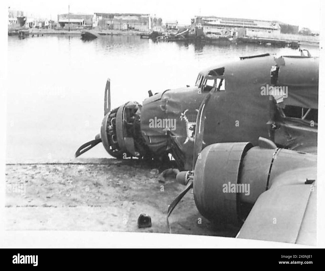 TUNIS AIRPORT : GRAVEYARD OF GOERING'S LUFTWAFFE - A JU 52 meets its ...