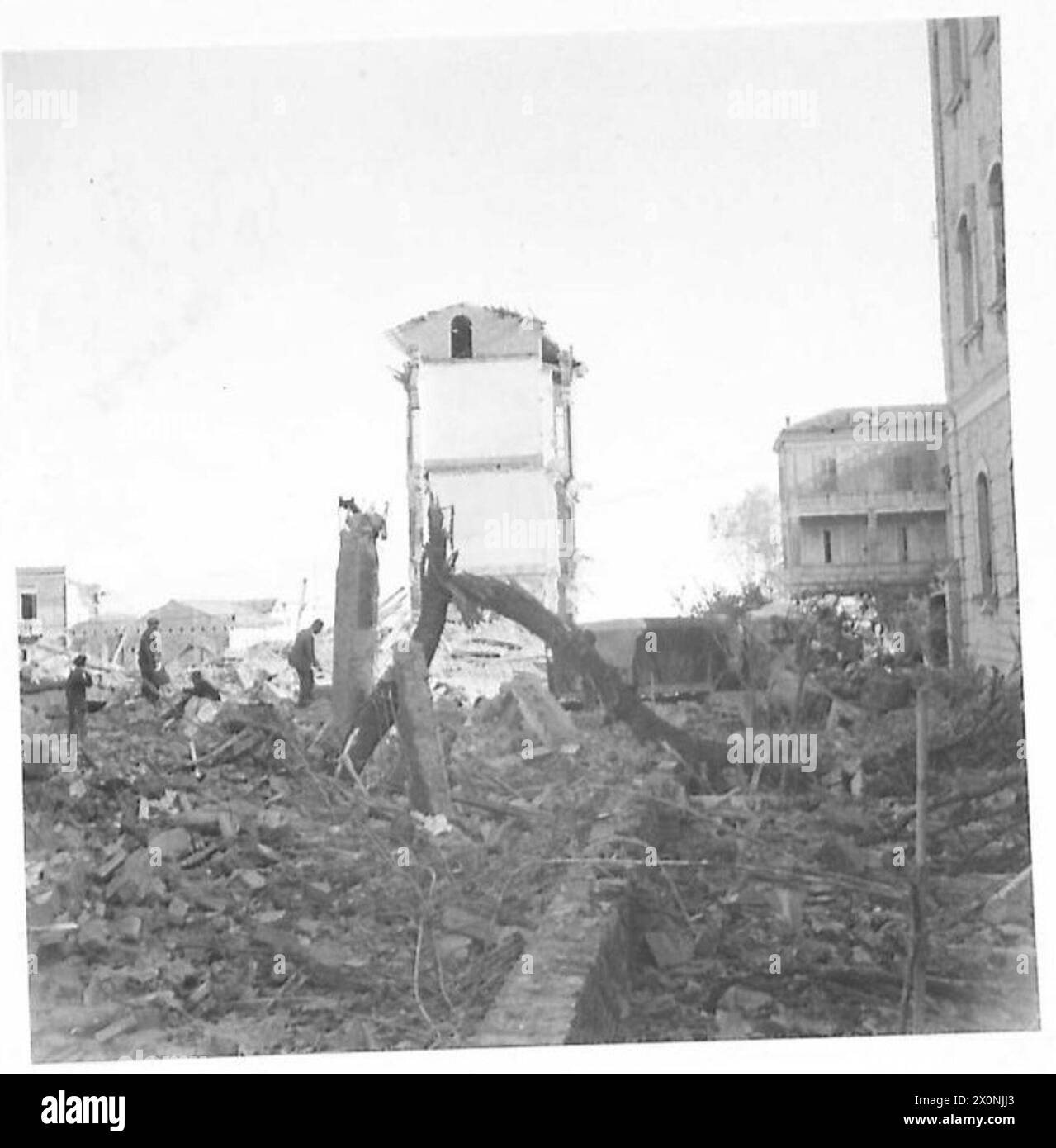 German forces demolished buildings hi-res stock photography and images ...