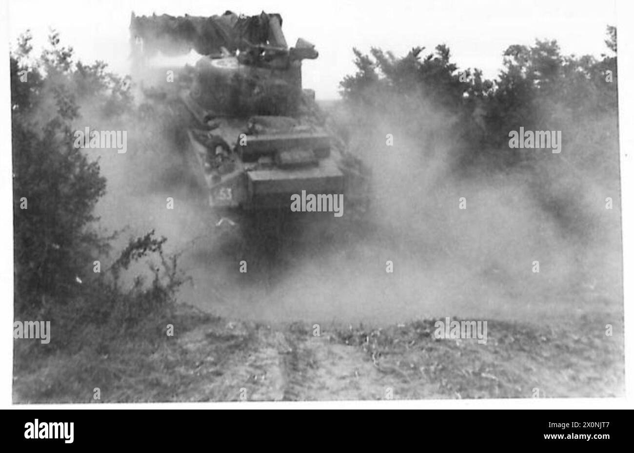THE BRITISH ARMY IN NORMANDY 1944 - A Sherman Crab flail tank of the ...