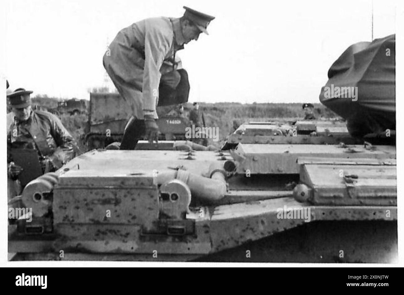 The Commander-in-Chief, Home Forces, visits a Western Command armored ...