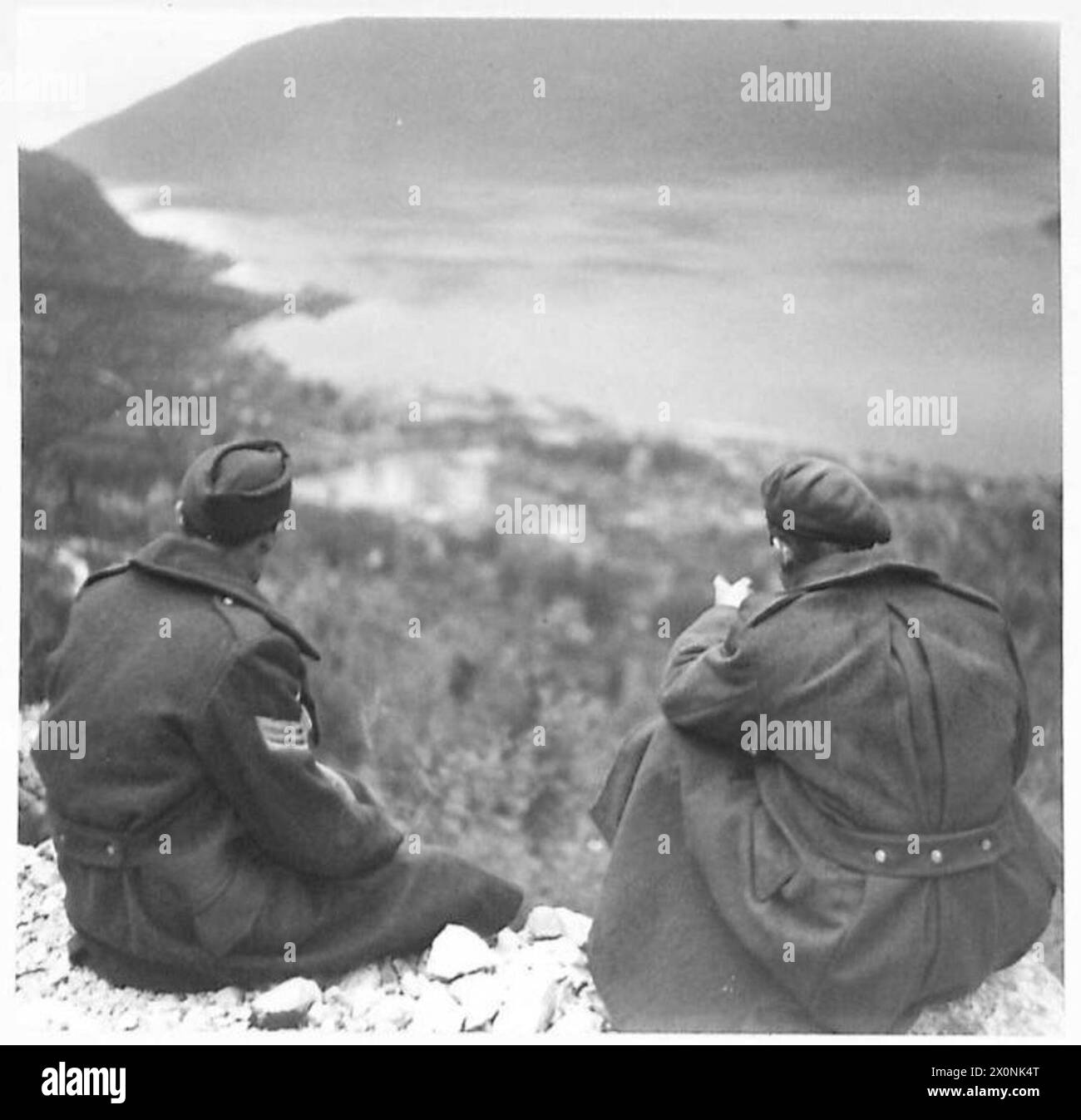 Aerial view of hill Black and White Stock Photos & Images - Alamy