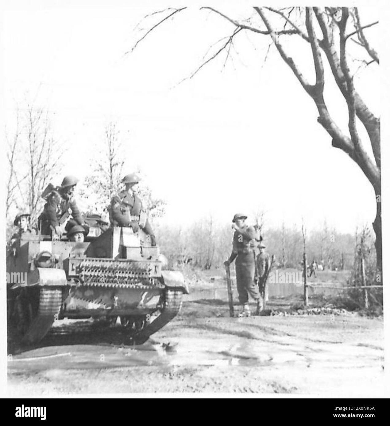 FIFTH ARMY : ANZIO BRIDGEHEAD - After crossing the open ground on the ...