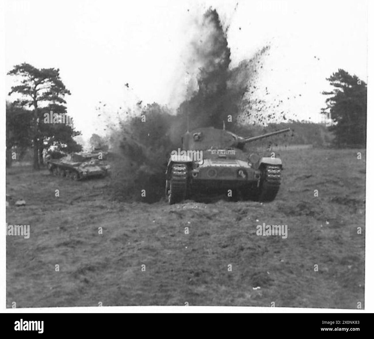 REALISITIC TANK TRAINING - An explosive charge fired behind this ...