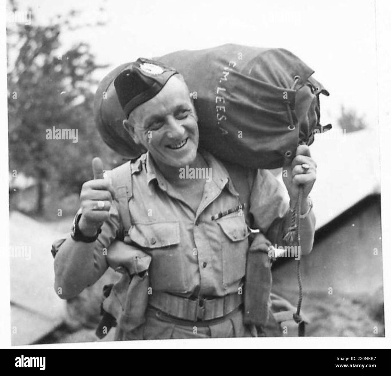 MEN IN GROUP 1 PREPARE TO GO HOME - CSM A. Lees of Dumbarton is aged 50 ...