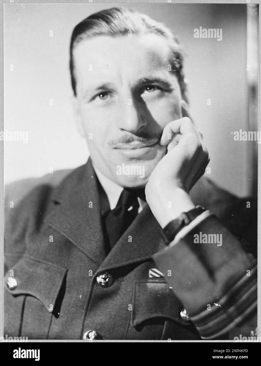 Squadron Leader D.P.D. Archer, DFC, DFM, officer of No.8 Pathfinder ...