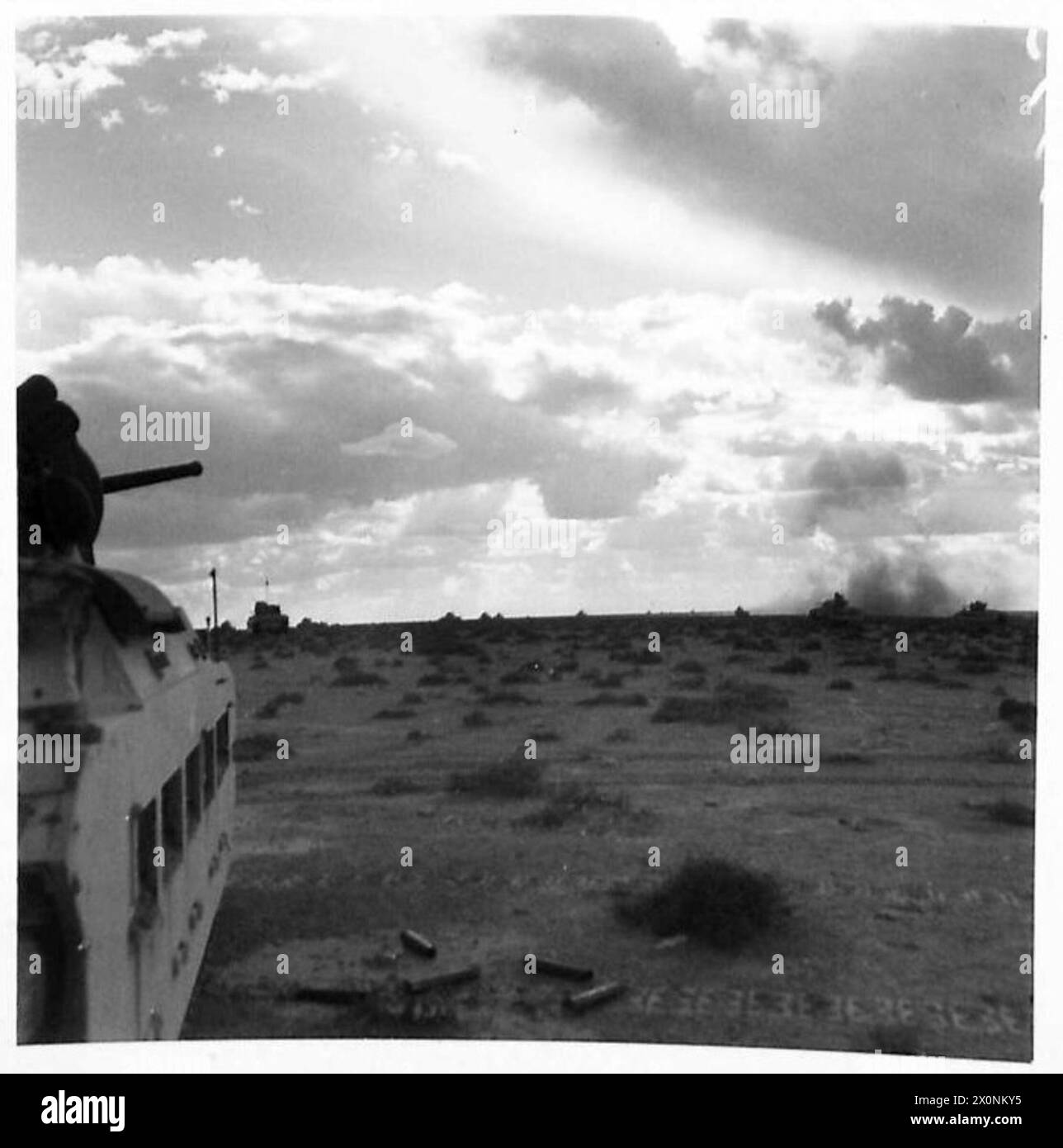Tanks are prepared to move from the starting base during the battle in ...