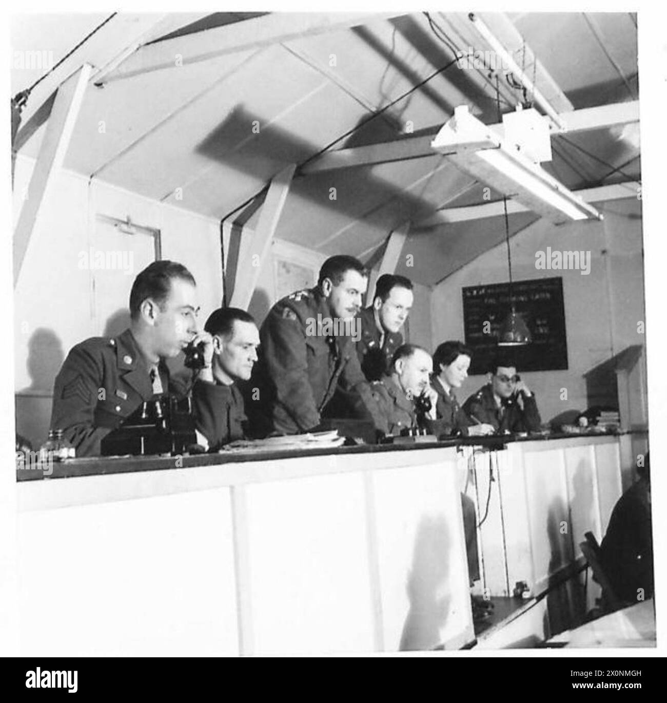 PORTRAITS OF ANTI-AIRCRAFT COMMAND OFFICERS & GUN OPERATIONS ROOMS ...