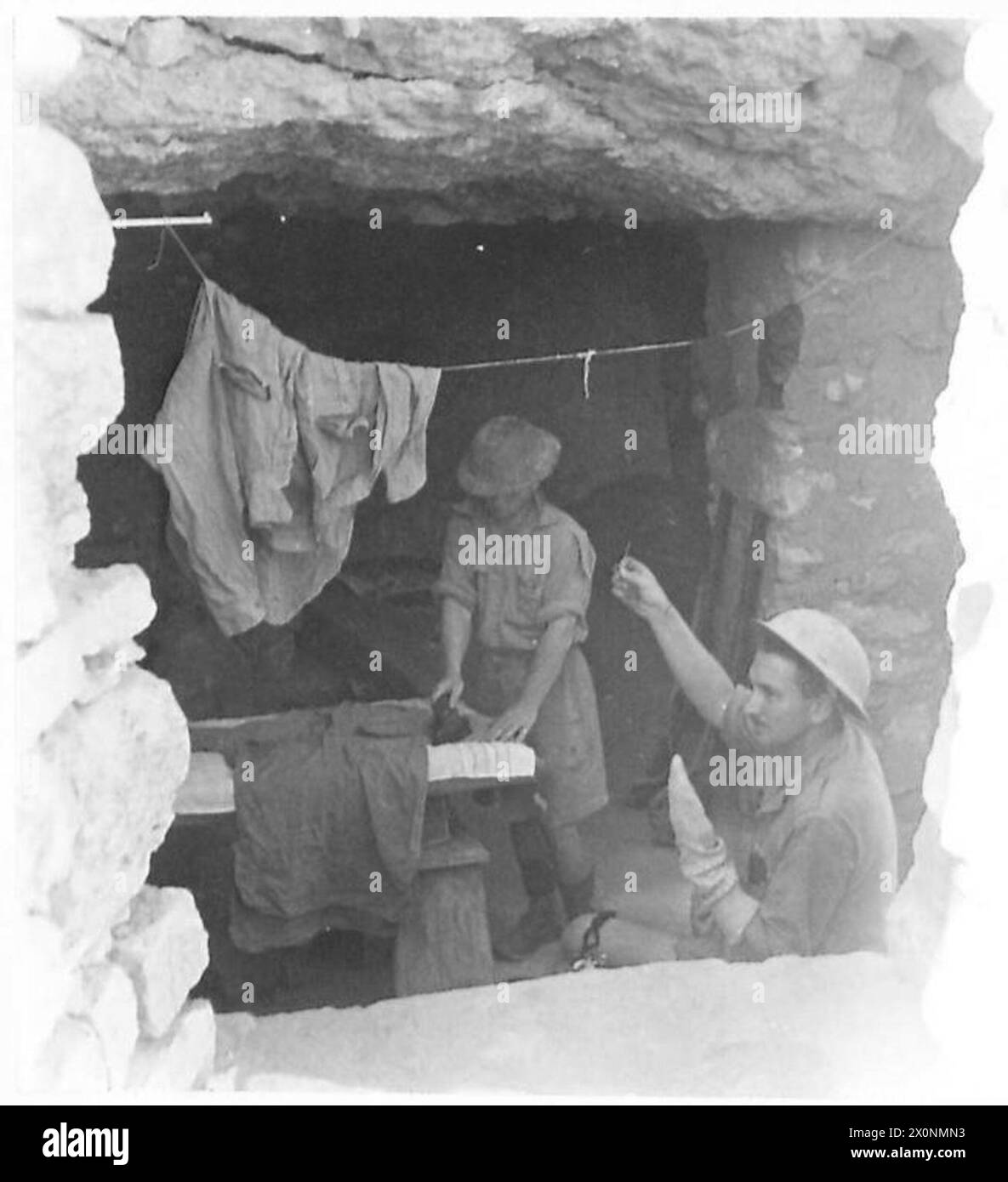 Soldiers washing socks hi-res stock photography and images - Alamy