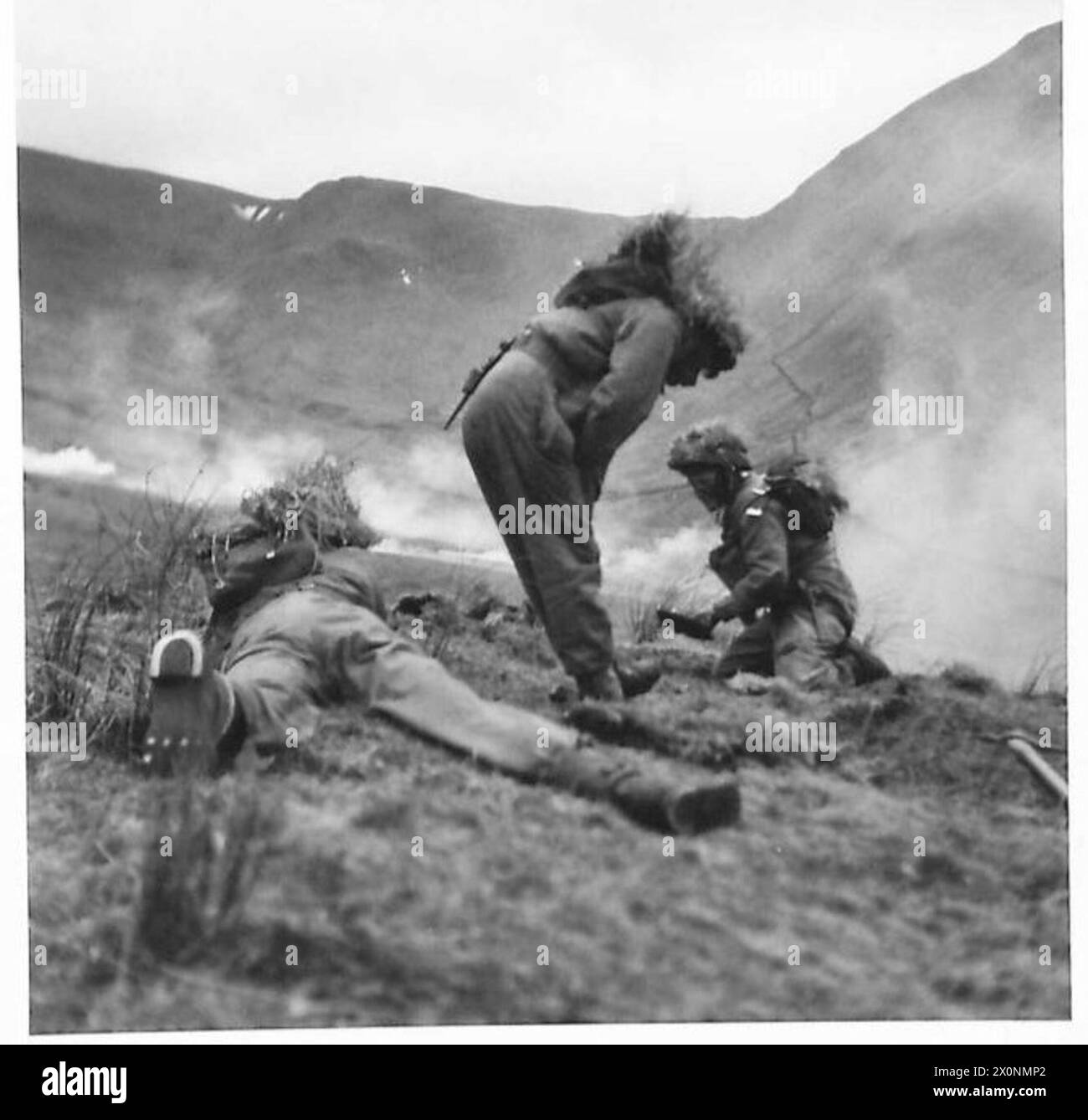 O.C.T.U.SIGNALS CENTRE AT CATTERICK - Photographs showing various ...