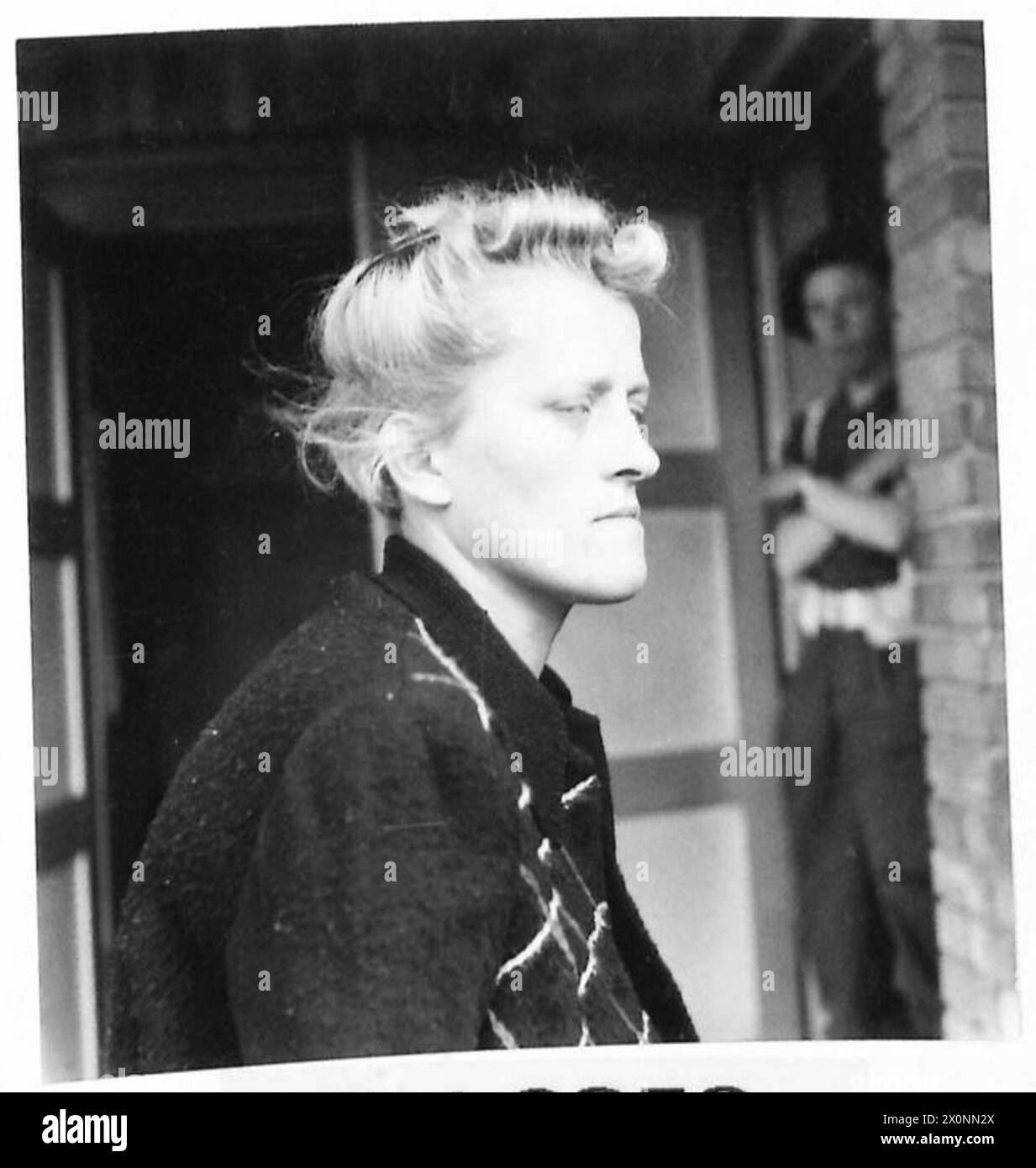 Identification photographs of Hilde Lobauer, a German political ...