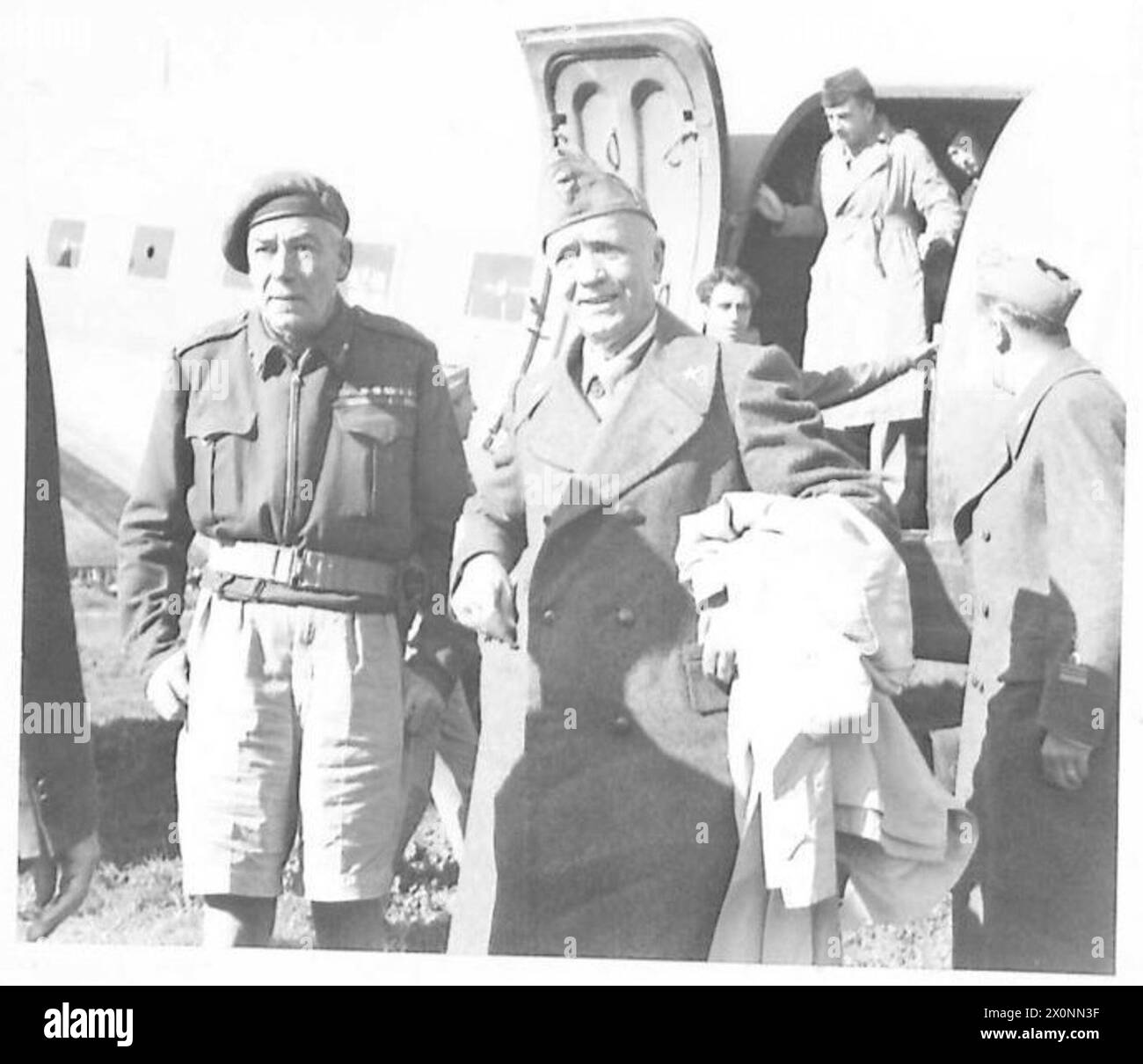 ITALY : GENERAL MACFARLANE MEETS MARSHAL BADOGLIO - Marshal Badoglio ...