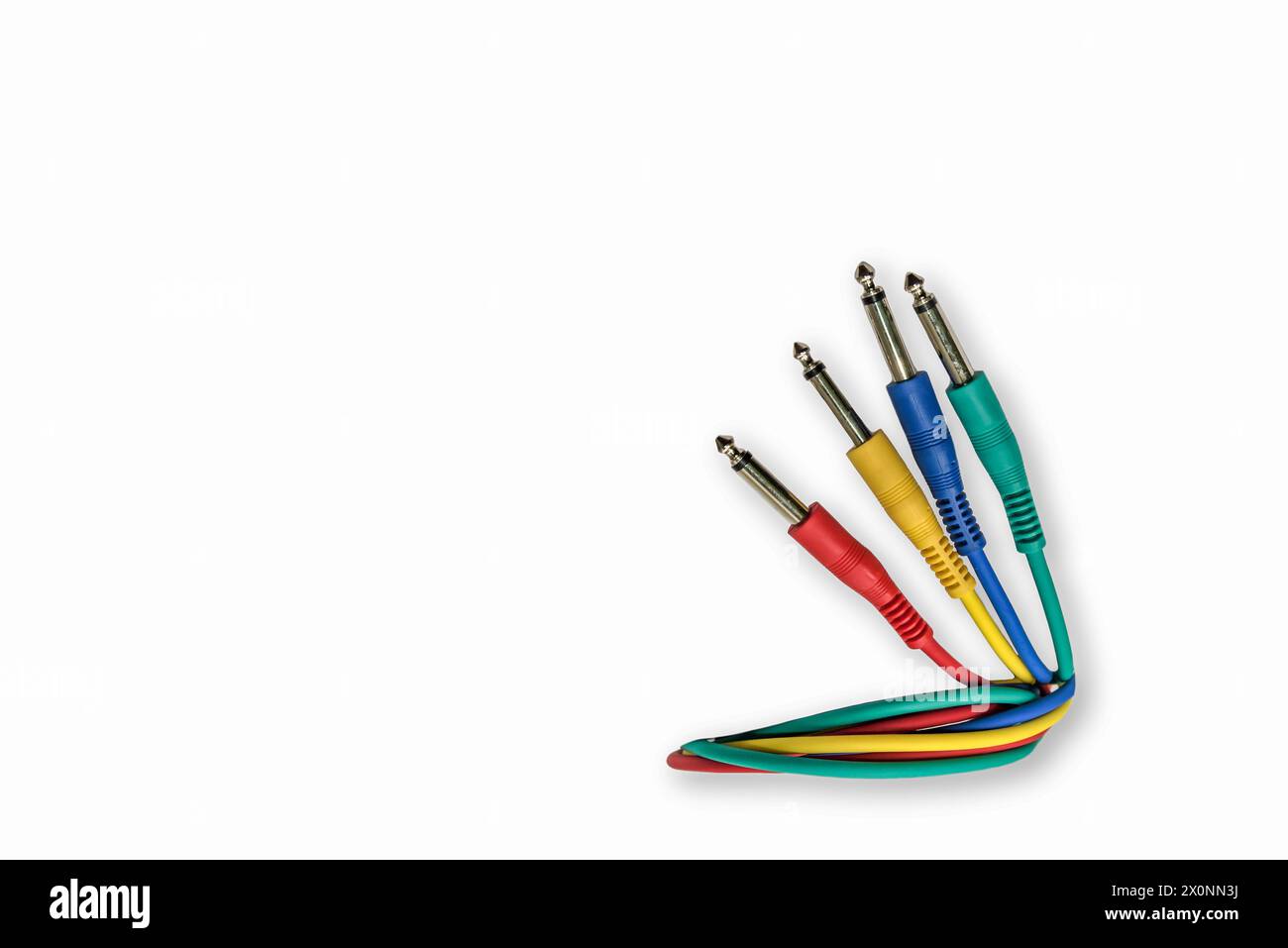 Audio jack plug on white background. Headphone jack in different colors ...