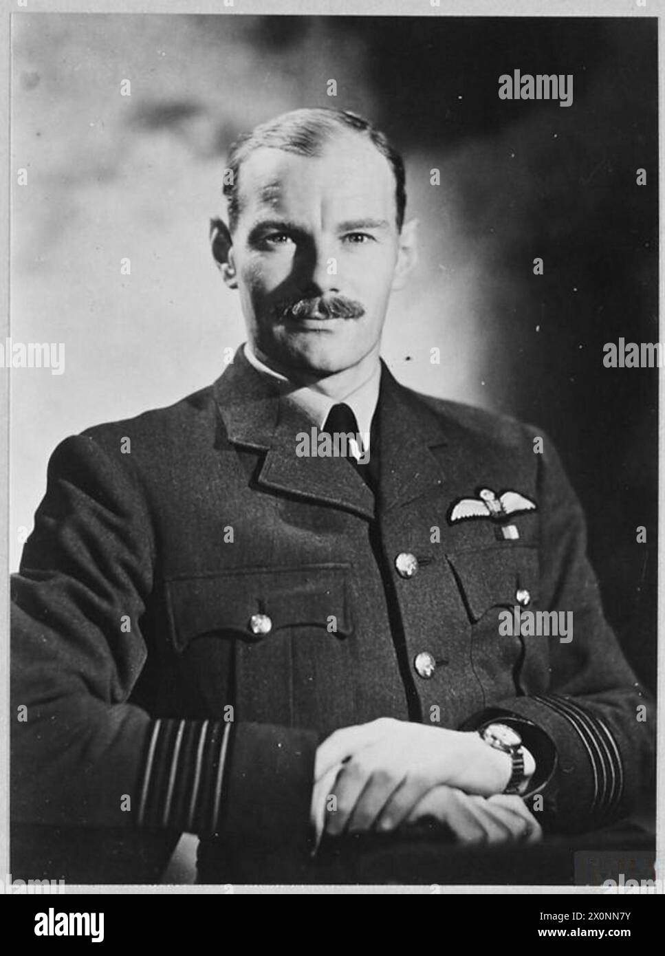 Group Captain M.D. Thunder of the Royal Air Force is depicted in a ...
