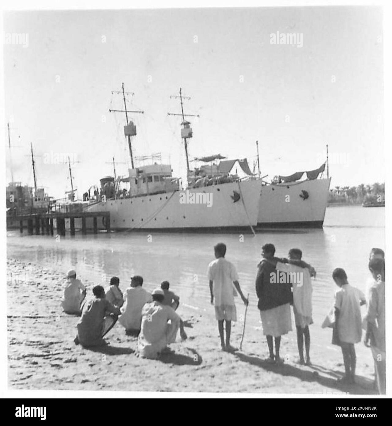 PICTURES FROM IRAN (PERSIA) - Two Iranian gunboats captured by us at ...